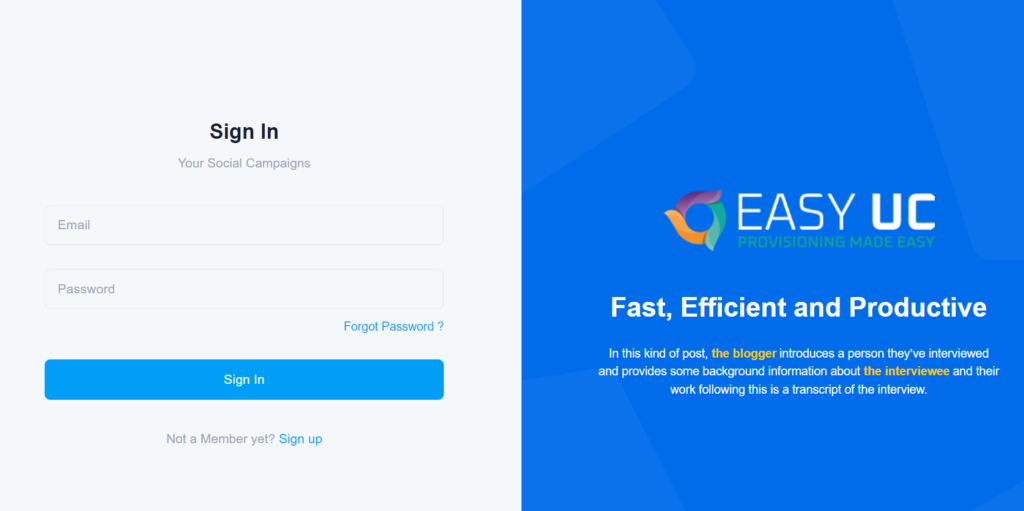 Get EasyUC Portal Access – kb.easy-uc.com